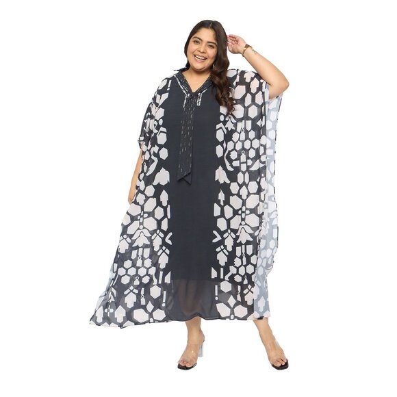 Gypsie Blu | Kaftans | Gypsie Blu Geometric Printed Caftan Dress One ...